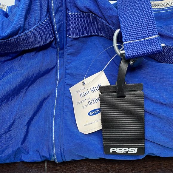 Pepsi | Bags | Vintage 98s Pepsi Blue Duffle Bag Detachable Zipper 2nd ...